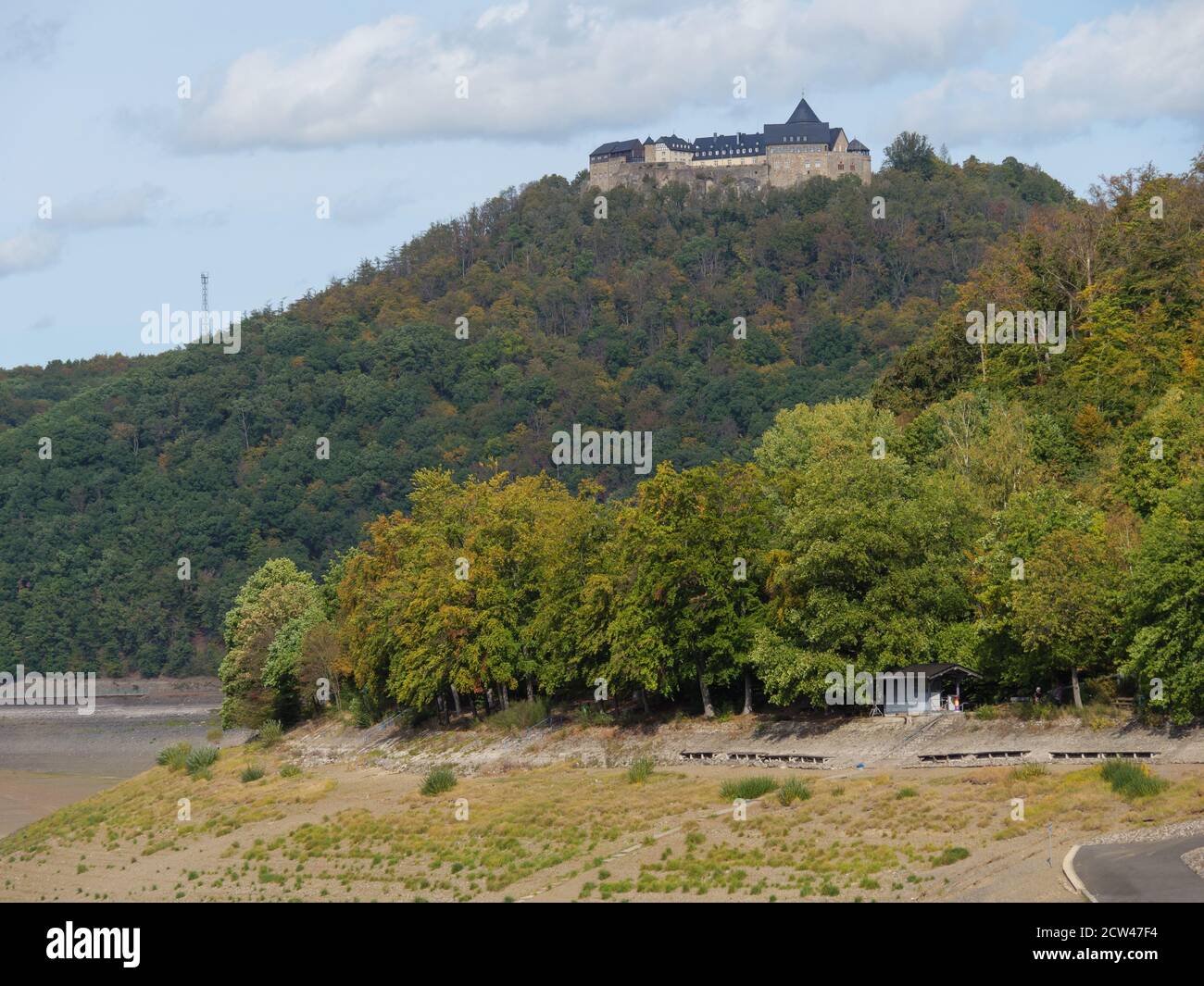 the edersee and the city of waldeck Stock Photo - Alamy