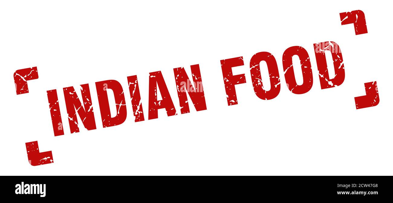 Indian food stamp sign seal hi-res stock photography and images - Alamy
