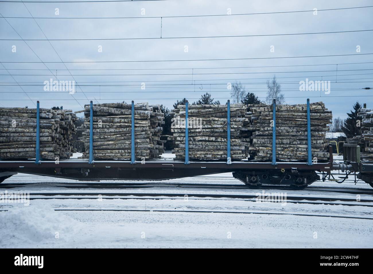 Lumber rail car hi-res stock photography and images - Alamy