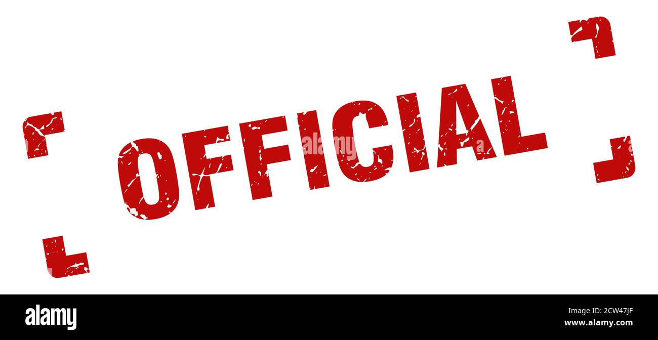 official stamp. square grunge sign on white background Stock Vector ...