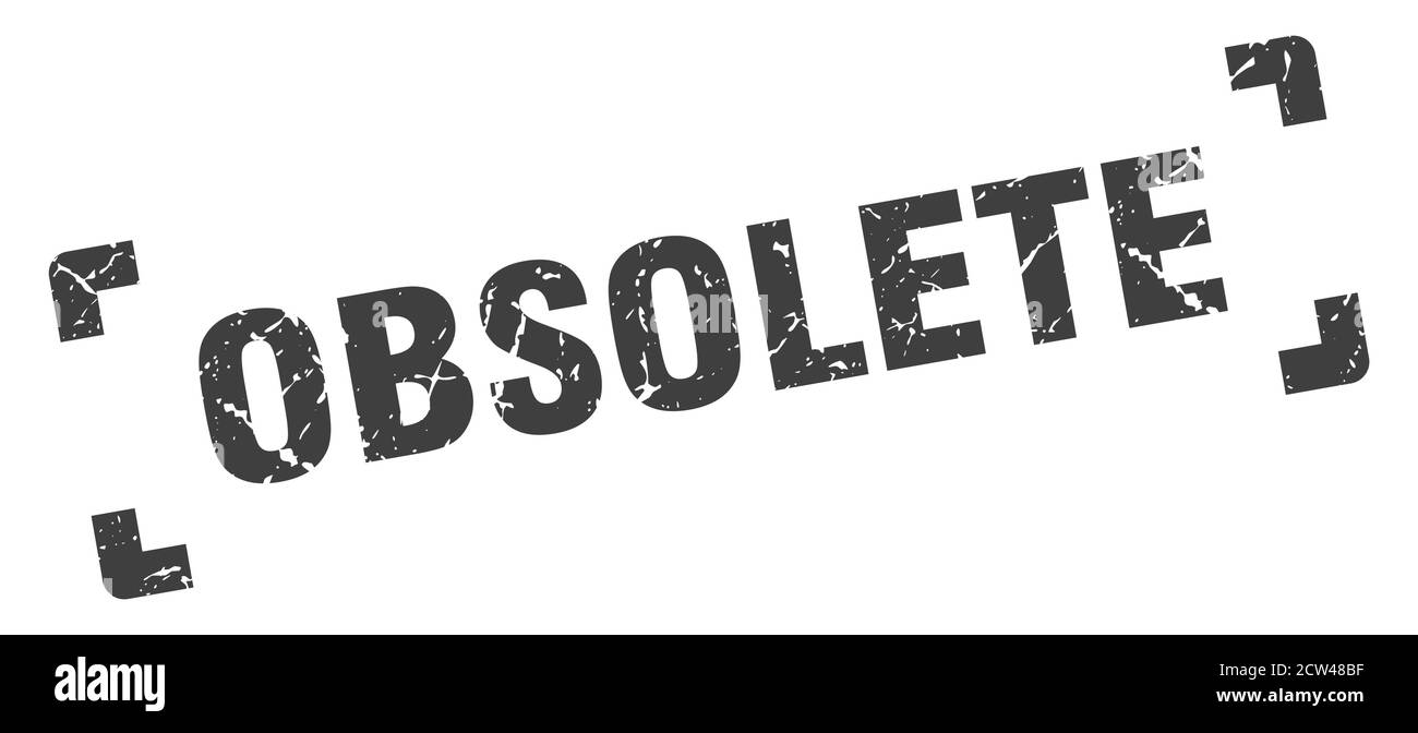 obsolete stamp. square grunge sign on white background Stock Vector ...