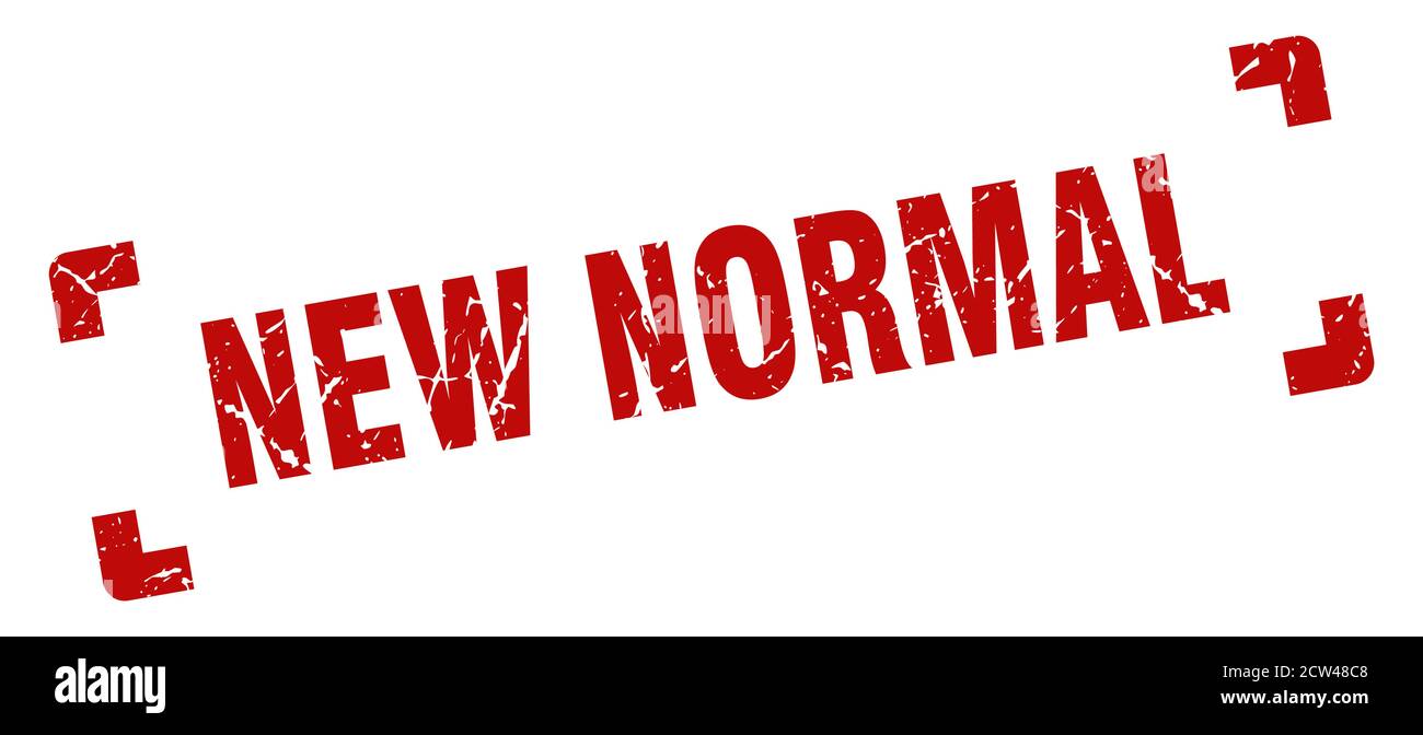 new normal stamp. square grunge sign on white background Stock Vector Image & Art - Alamy