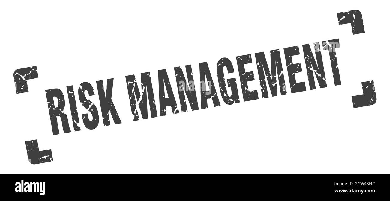 Risk management stamp square Black and White Stock Photos & Images - Alamy
