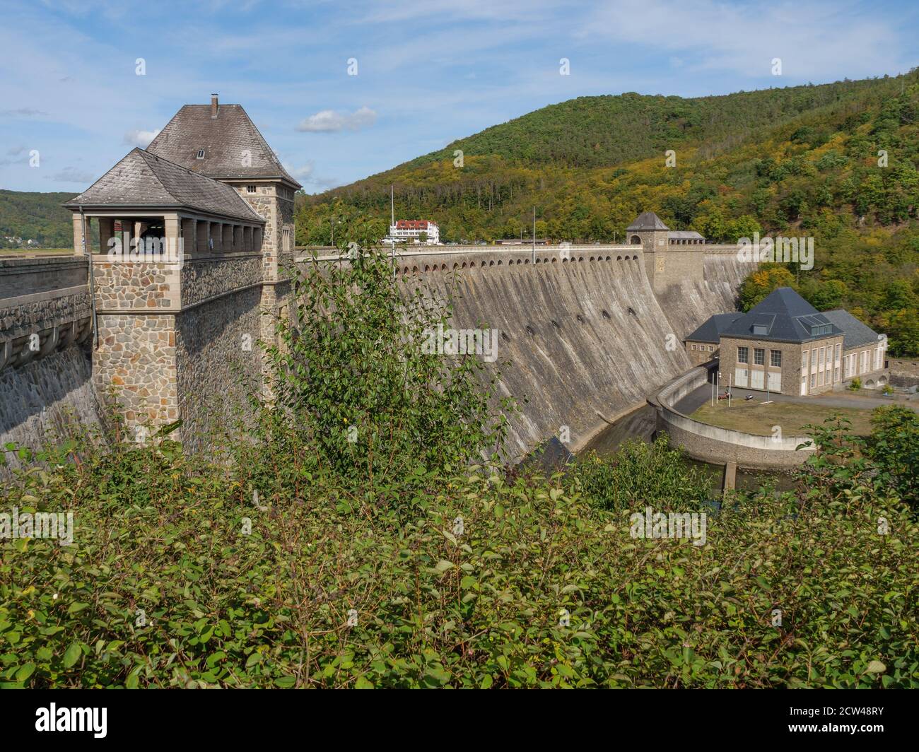 the edersee and the city of waldeck Stock Photo - Alamy