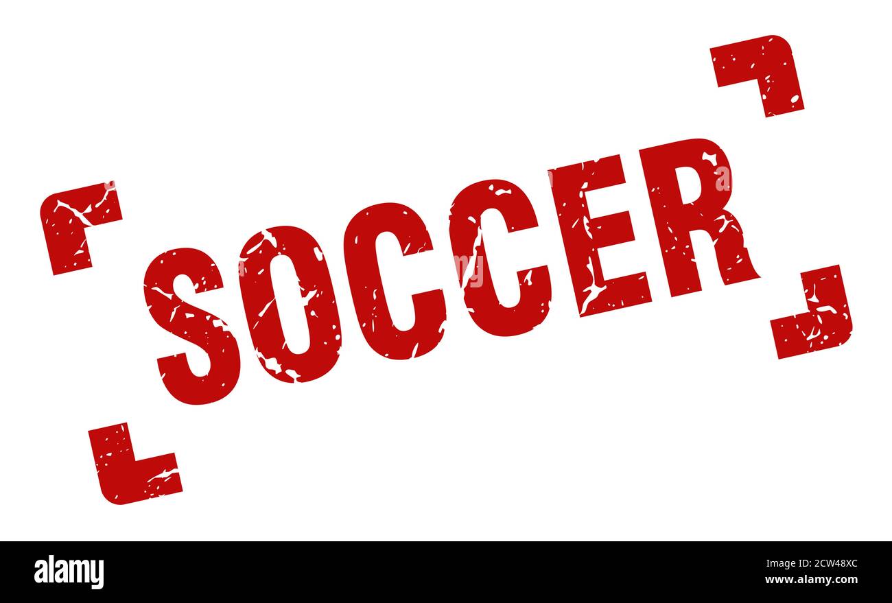 Soccer sticker square sign hi-res stock photography and images - Alamy