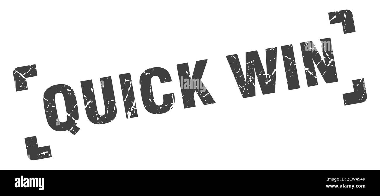 Quick win square stamp hi-res stock photography and images - Alamy