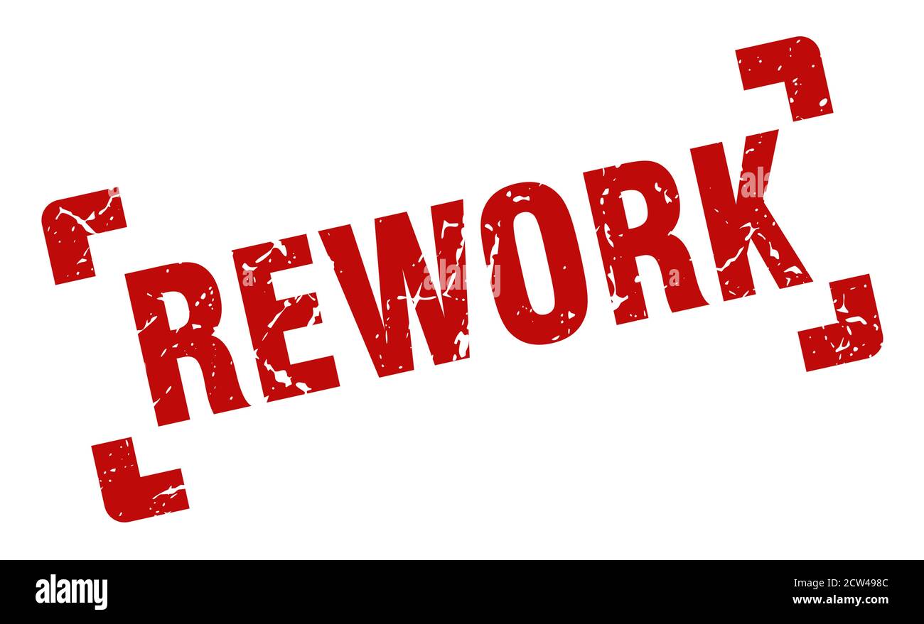 Rework stamp hi-res stock photography and images - Alamy