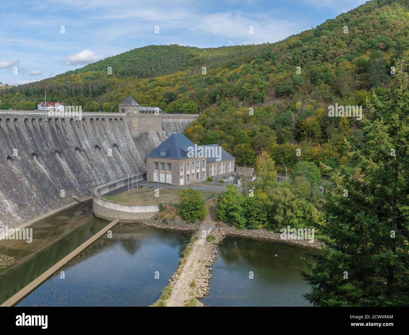 the edersee and the city of waldeck Stock Photo - Alamy