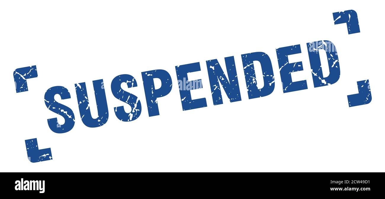 suspended stamp. square grunge sign on white background Stock Vector ...