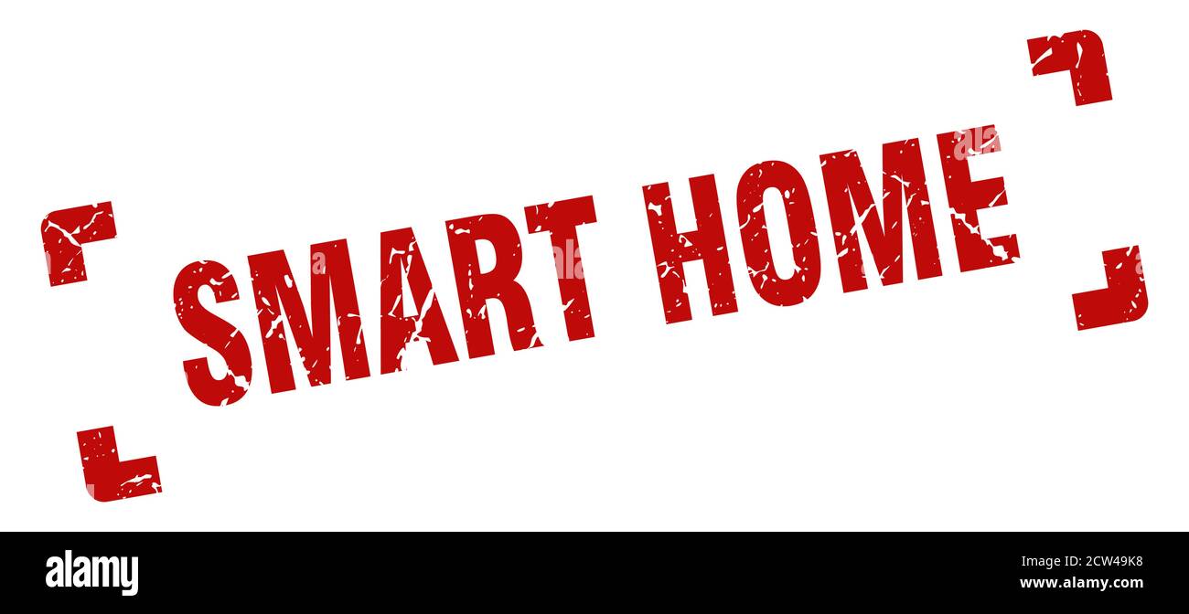 Smart home stamp square hi-res stock photography and images - Alamy