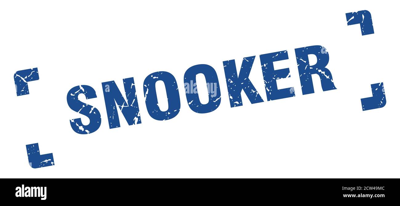 snooker stamp. square grunge sign on white background Stock Vector ...