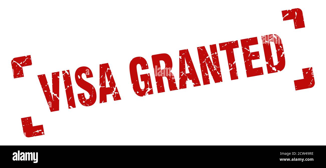 Visa granted vector vectors hi-res stock photography and images - Alamy