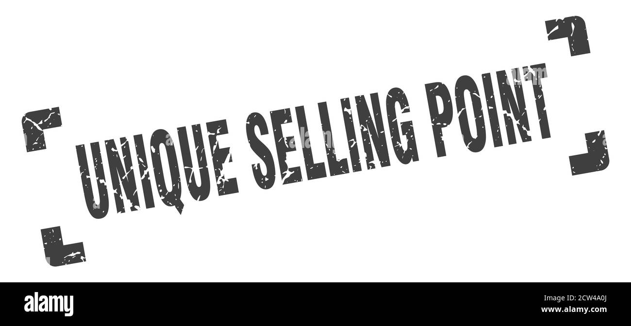 unique selling point stamp. square grunge sign on white background ...
