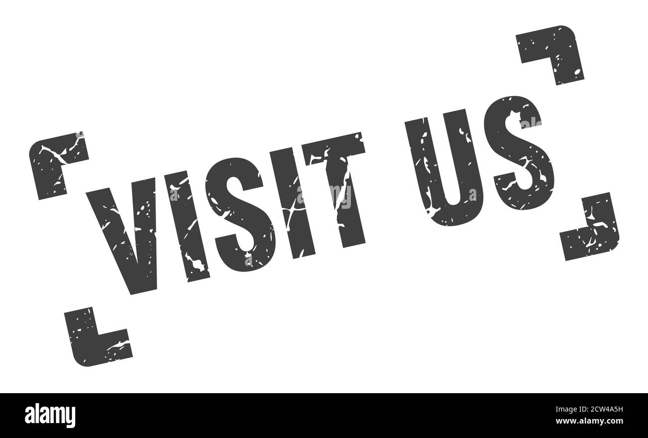 visit us stamp. square grunge sign on white background Stock Vector Image & Art - Alamy