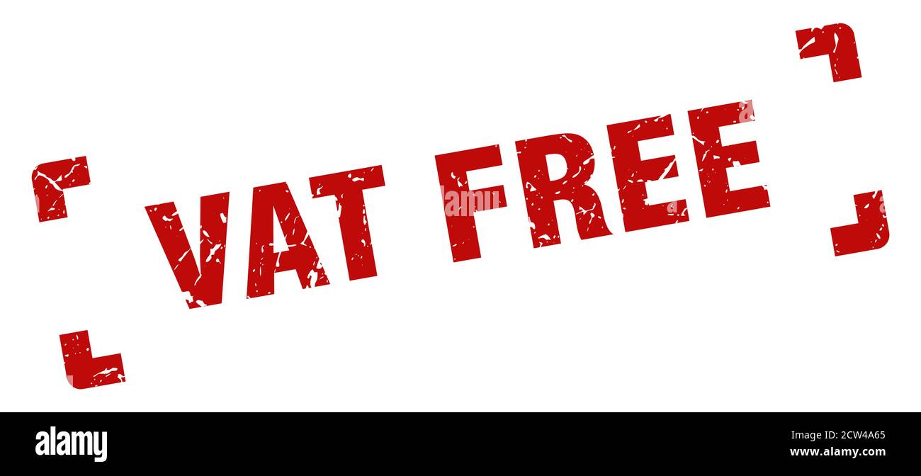 vat free stamp. square grunge sign on white background Stock Vector ...