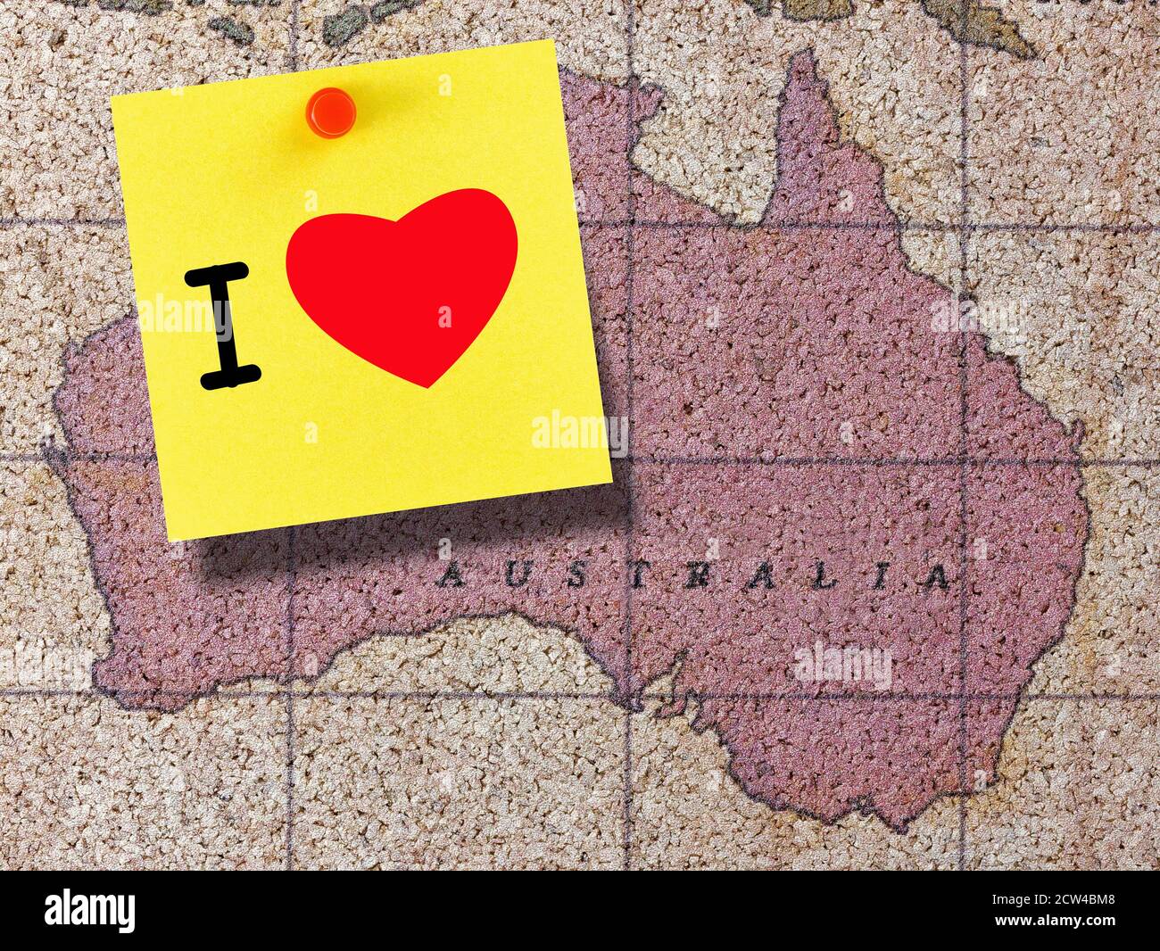 Australia map pin national hi-res stock photography and images - Alamy