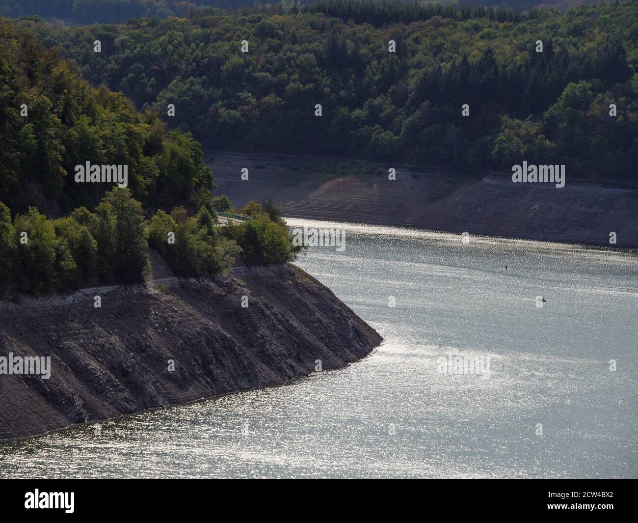 the edersee and the city of waldeck Stock Photo - Alamy