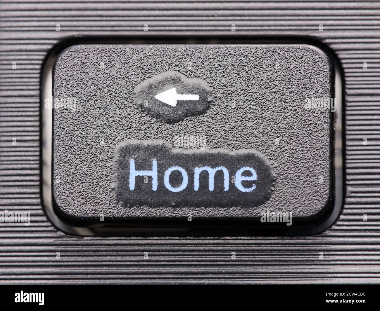 Macro home key on computer keyboard Stock Photo - Alamy