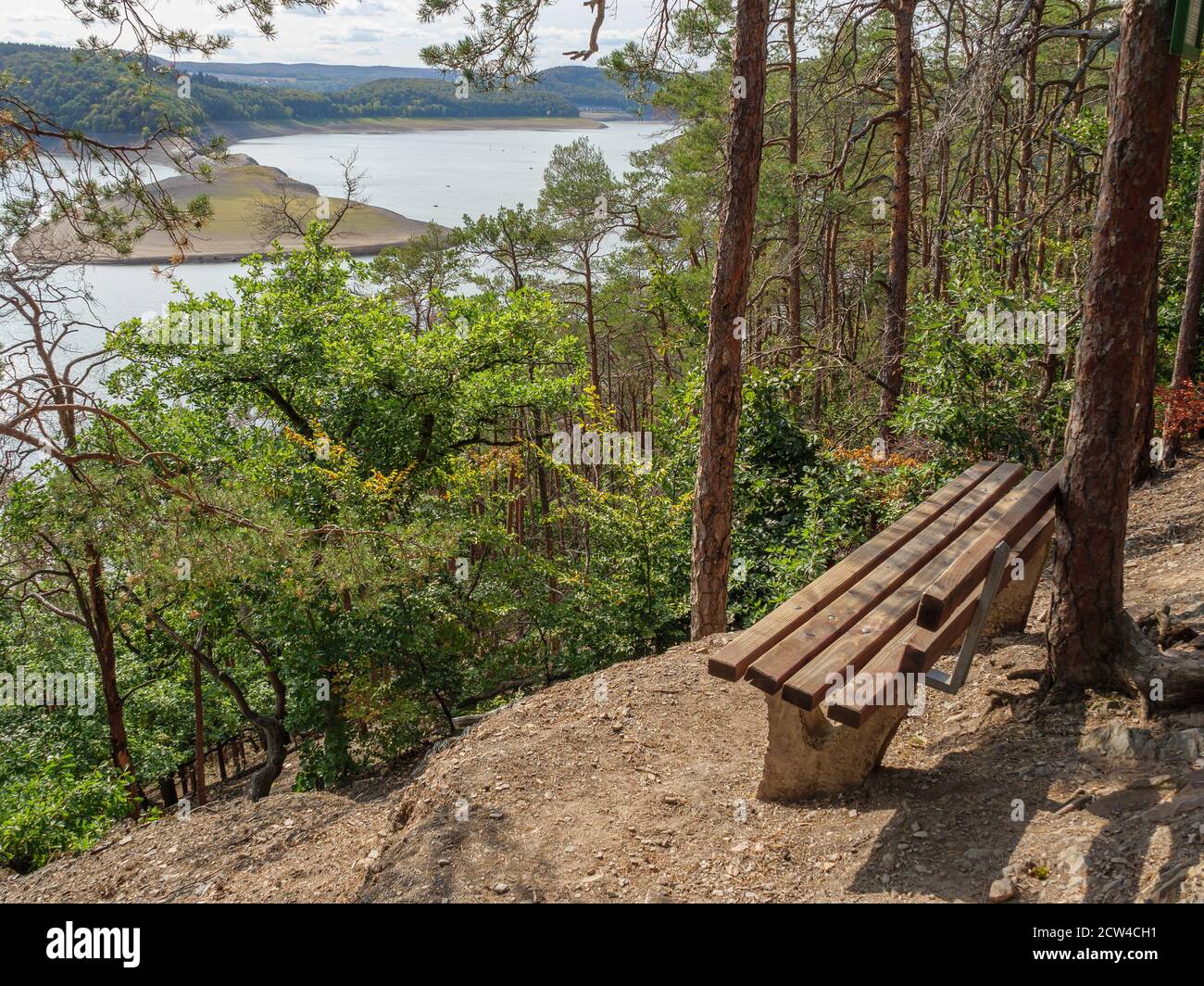 the edersee and the city of waldeck Stock Photo - Alamy