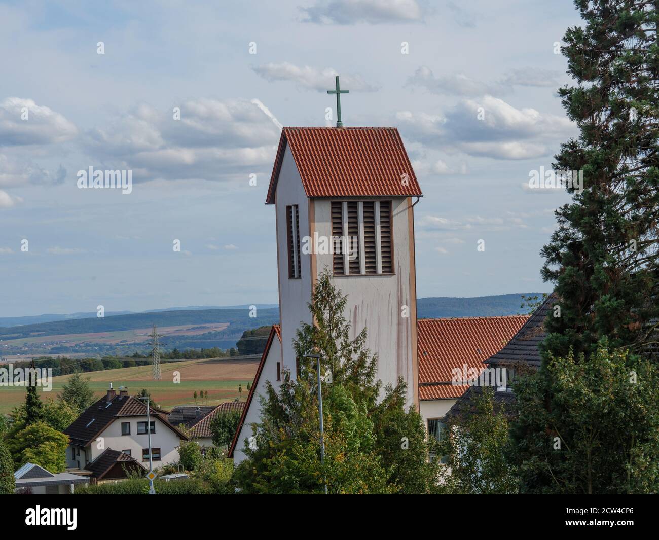 the edersee and the city of waldeck Stock Photo - Alamy