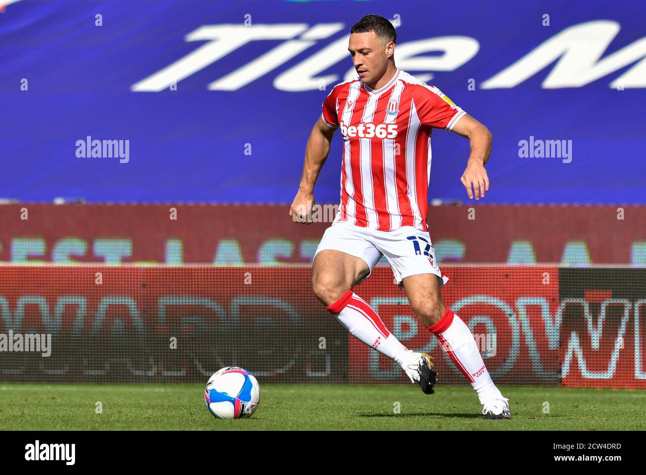 James Chester (12) of Stoke City in action during the game Stock Photo ...