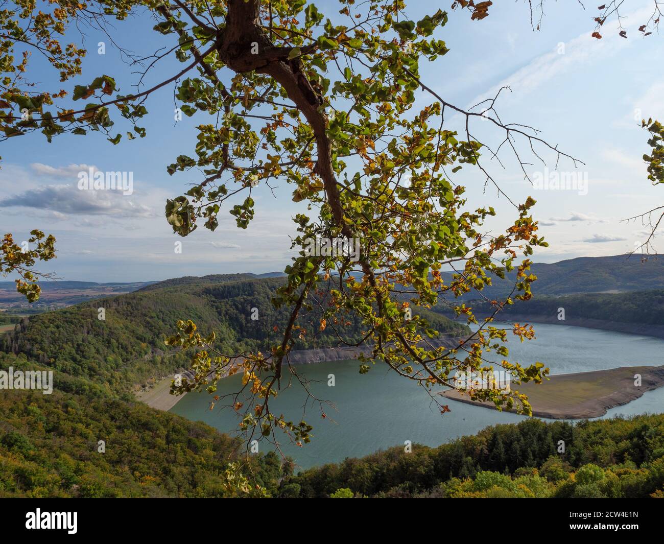 the edersee and the city of waldeck Stock Photo - Alamy