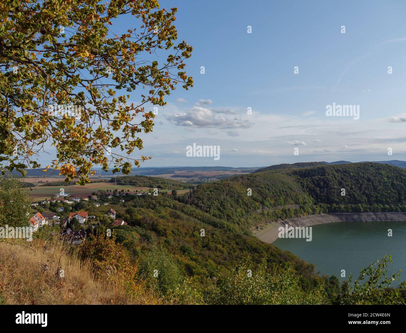 the edersee and the city of waldeck Stock Photo - Alamy