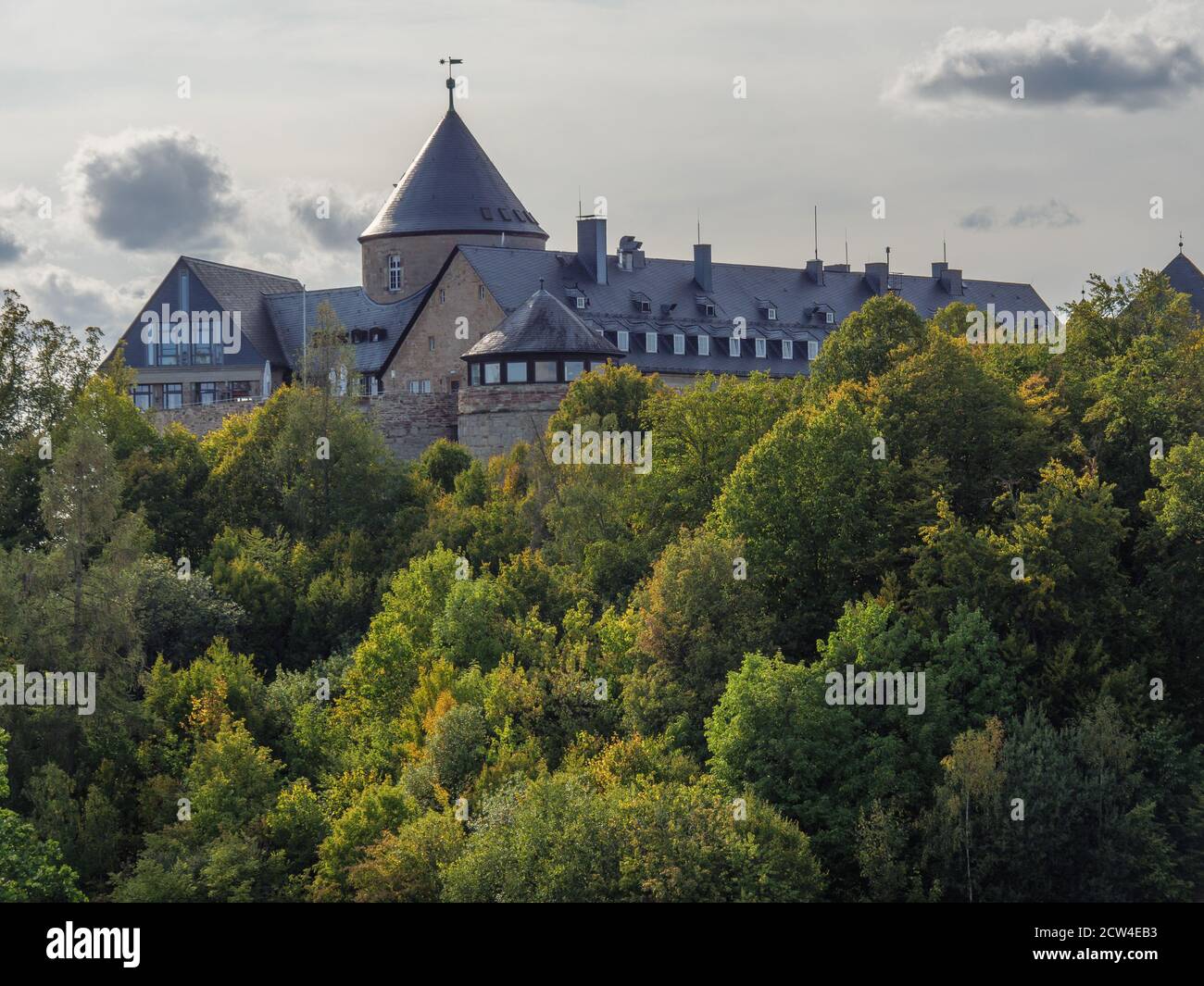 the edersee and the city of waldeck Stock Photo - Alamy