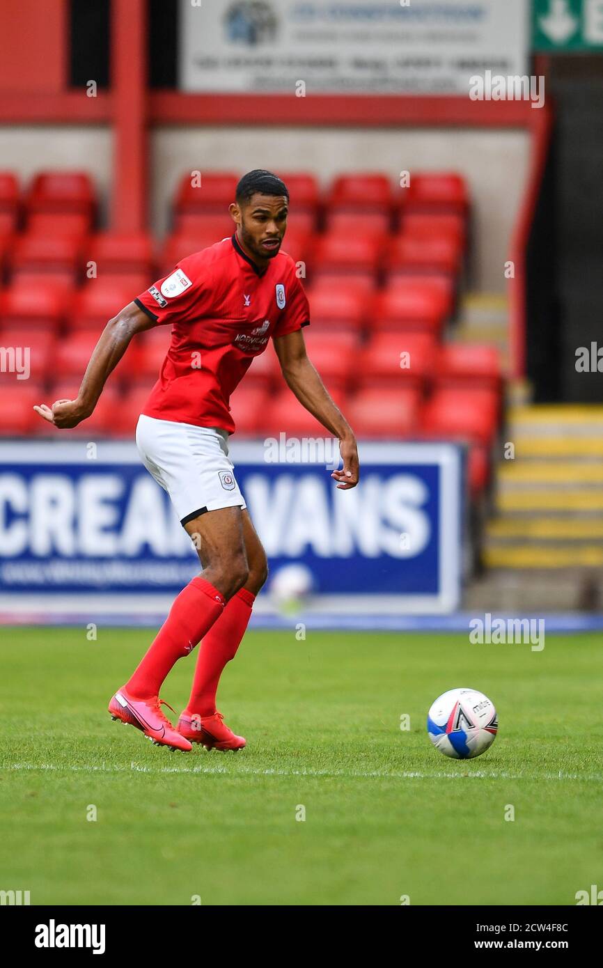 Mikael Mandron (12) of Crewe Alexandra in action Stock Photo - Alamy