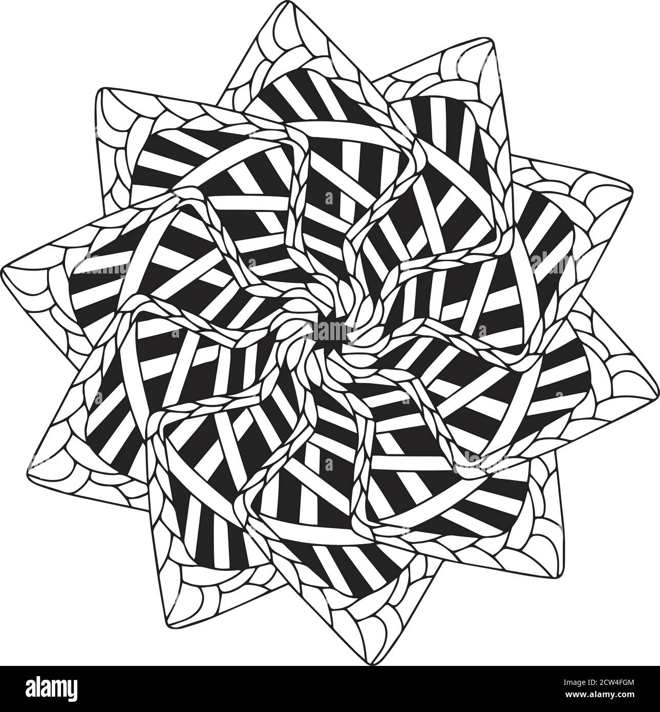vector mandala in modern style Stock Vector Image & Art - Alamy