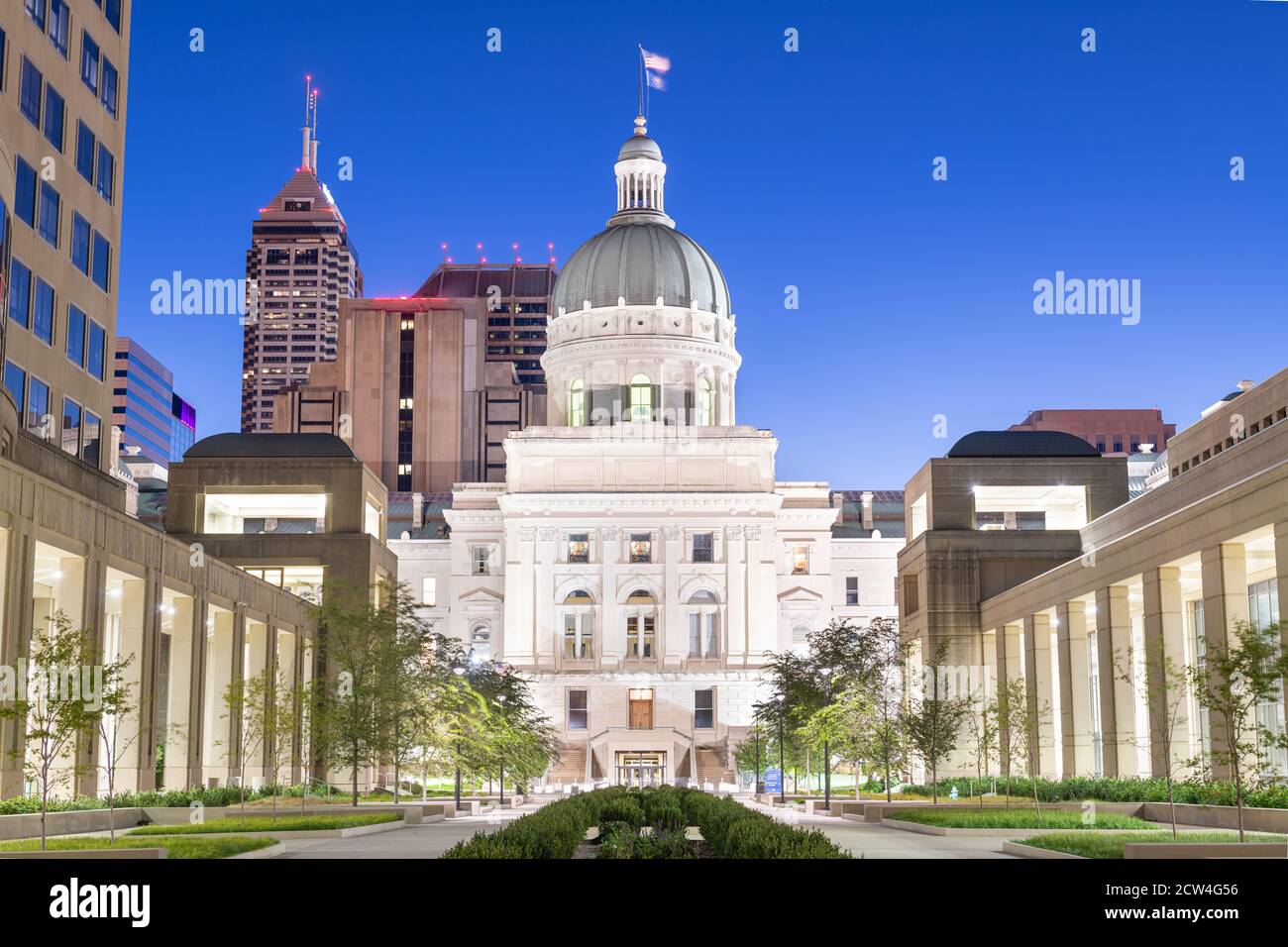 Indianapolis Downtown Skyline High Resolution Stock Photography and ...