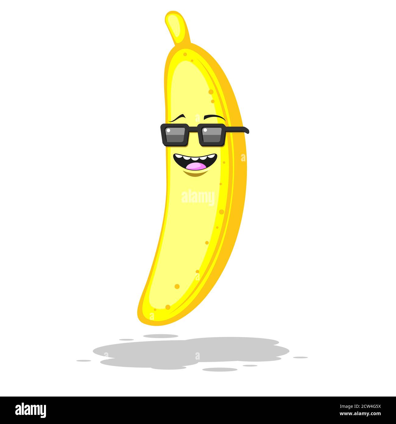 Banana smile Stock Vector Images - Alamy