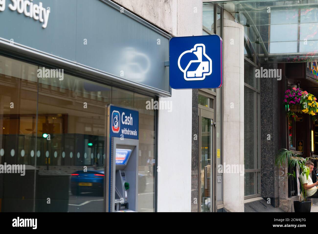 LONDON, ENGLAND - JULY 24, 2020: Nationwide Building Society logo ...