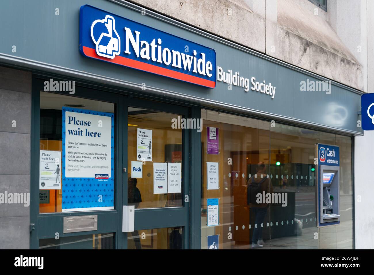 LONDON, ENGLAND - JULY 24, 2020: Nationwide Building Society branch on ...