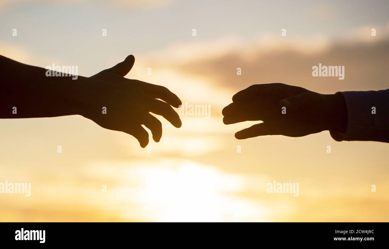 Outstretched hands hi-res stock photography and images - Alamy