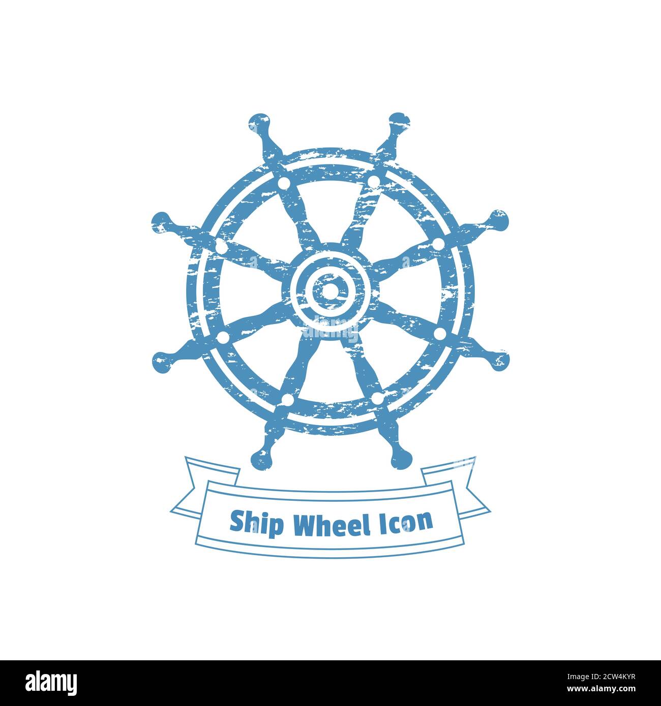 Wooden ship helm vector Cut Out Stock Images & Pictures - Alamy