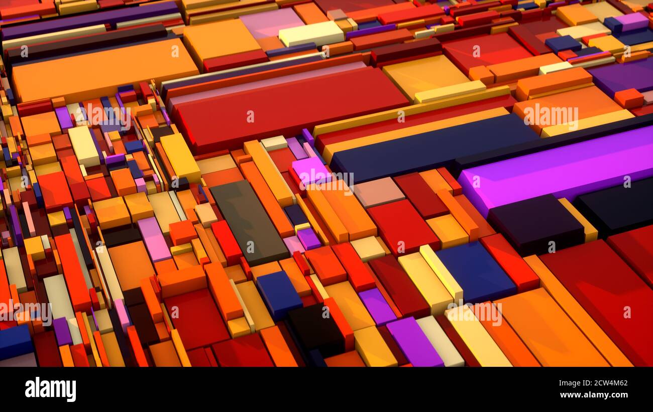 3d render. Abstract colorfully background illustration Stock Photo - Alamy