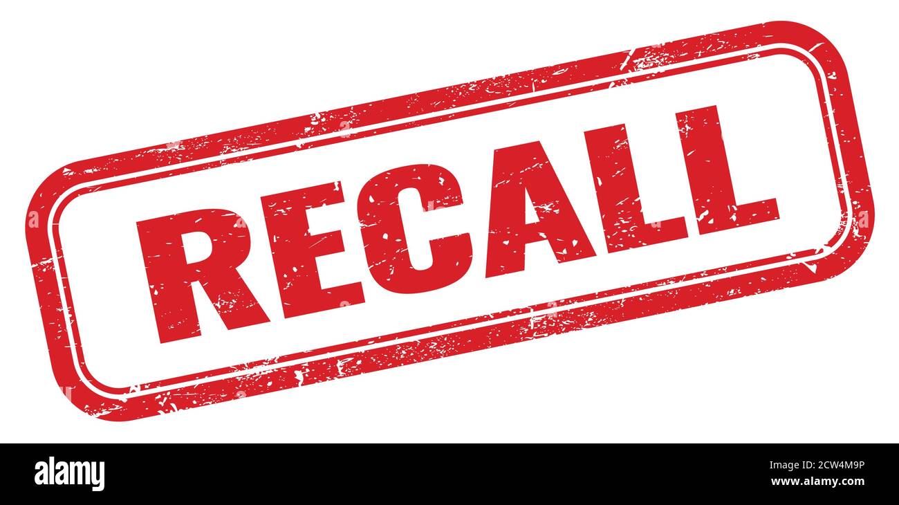 Recall stamp Cut Out Stock Images & Pictures - Alamy