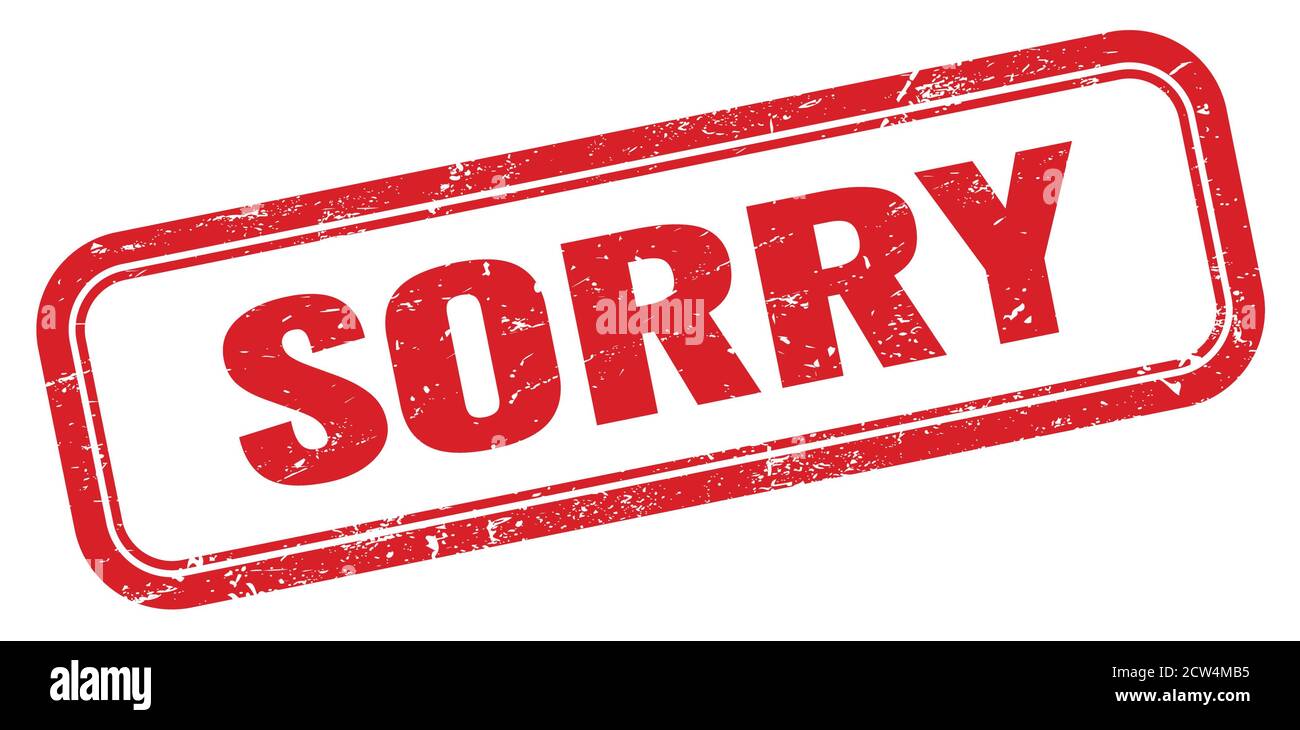 Sorry stamp hi-res stock photography and images - Alamy