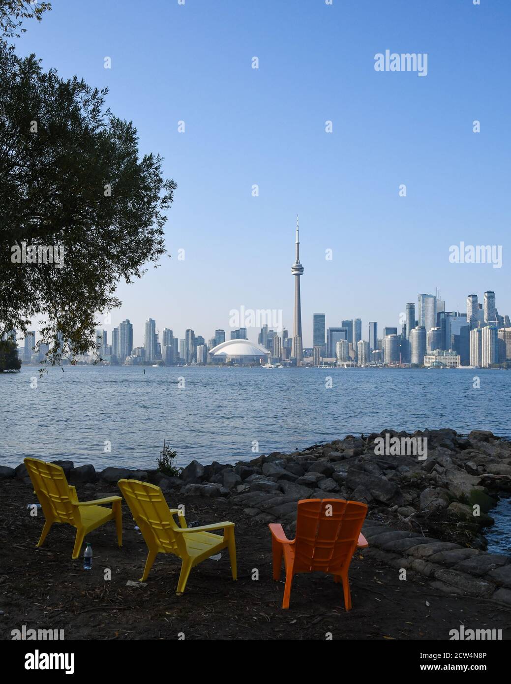 Toronto Island Skyline Stock Photo - Alamy