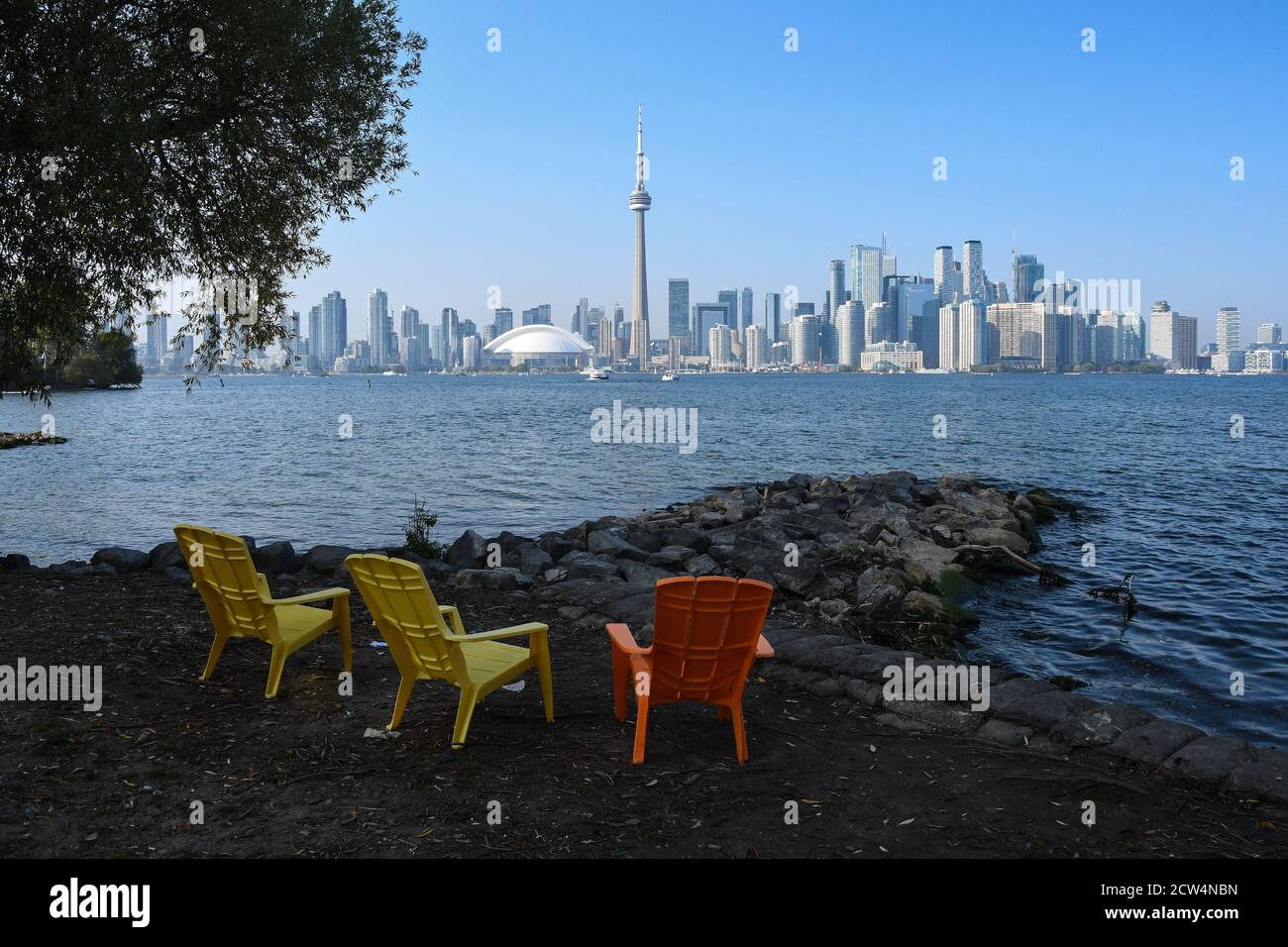 Toronto Island Skyline Stock Photo - Alamy