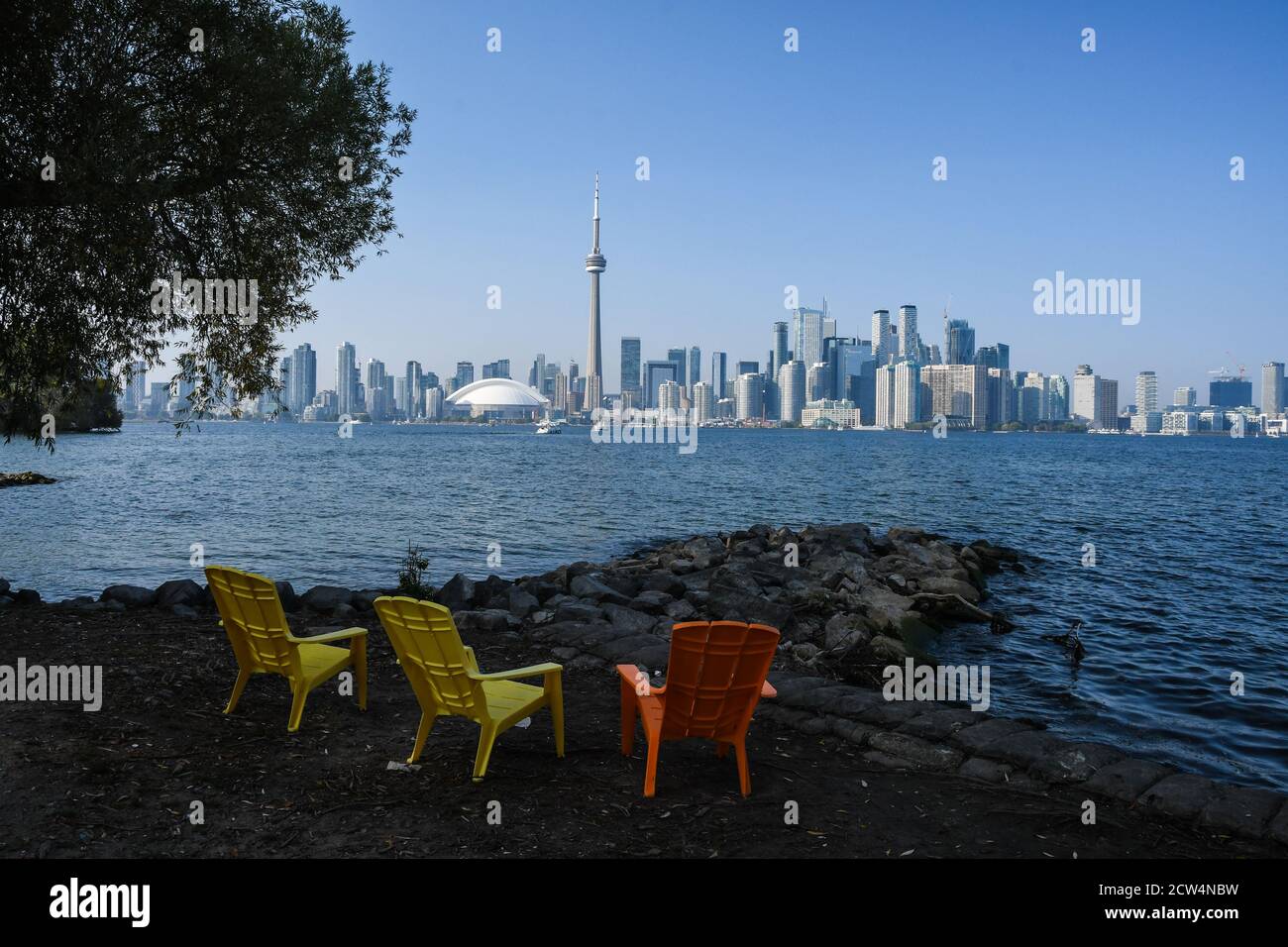 Toronto Island Skyline Stock Photo - Alamy