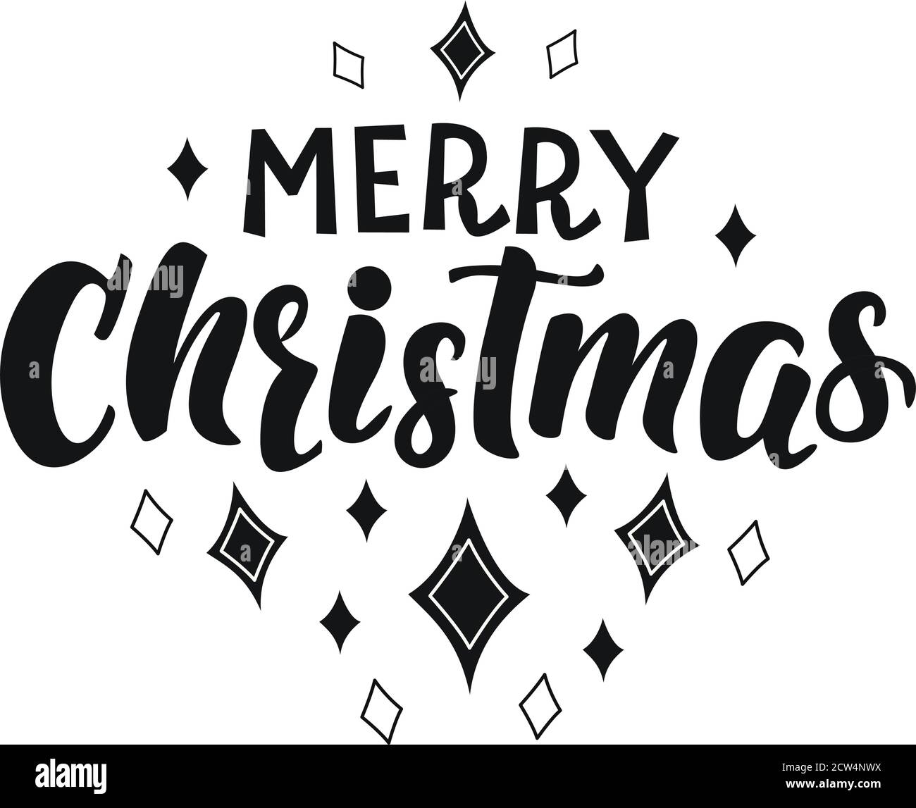 Inscription congratulation on merry Stock Vector Images - Alamy