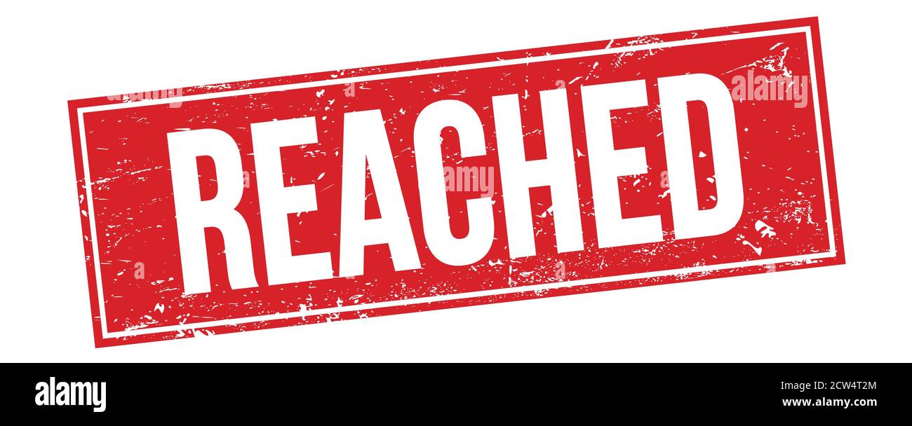 Reached stamp hi-res stock photography and images - Alamy