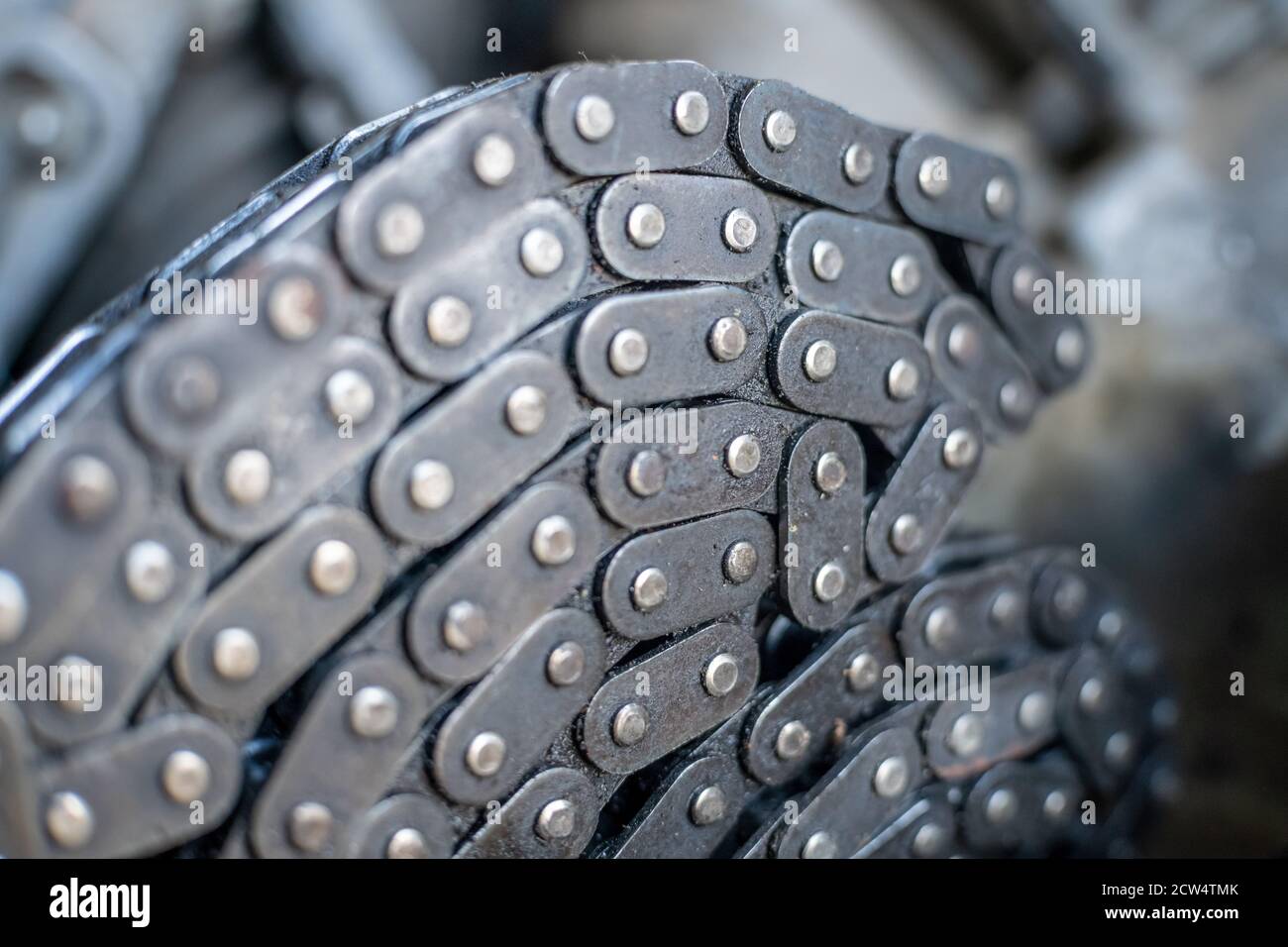 roller chains for machines close-up Stock Photo - Alamy
