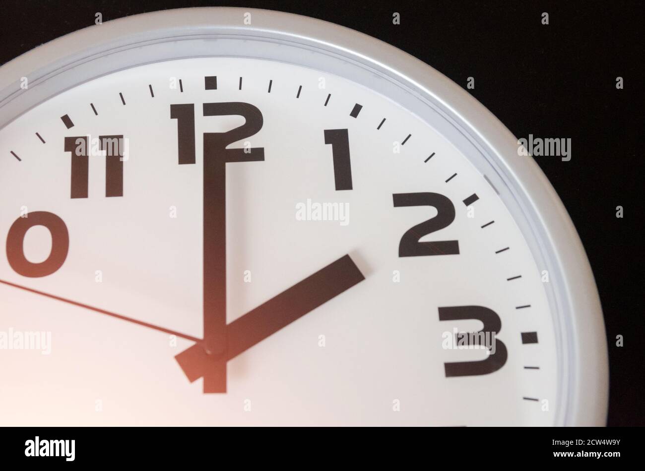 Clock face showing time two hi-res stock photography and images - Alamy