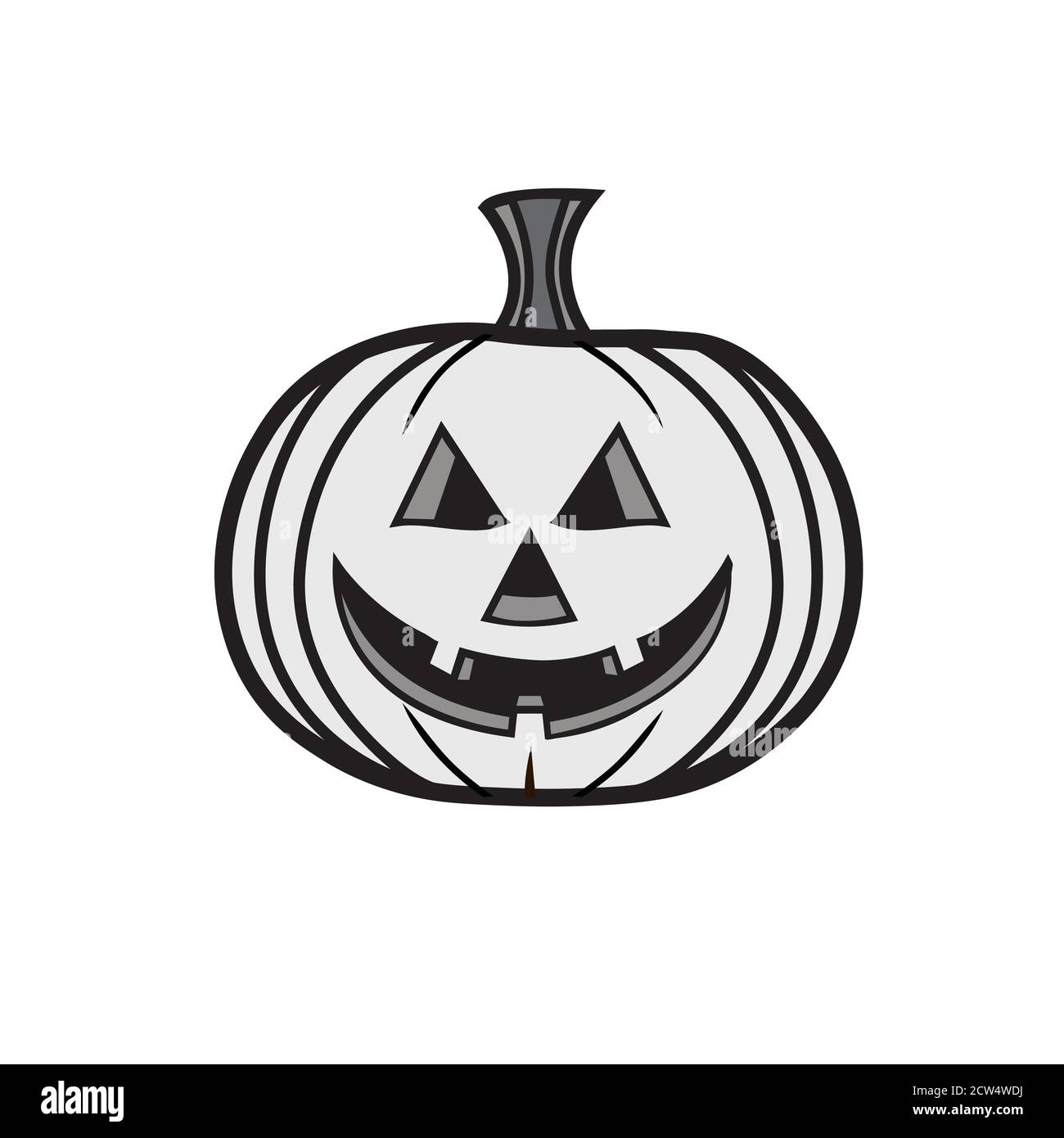 Cartoon style vector Halloween pumpkin Stock Vector Image & Art - Alamy