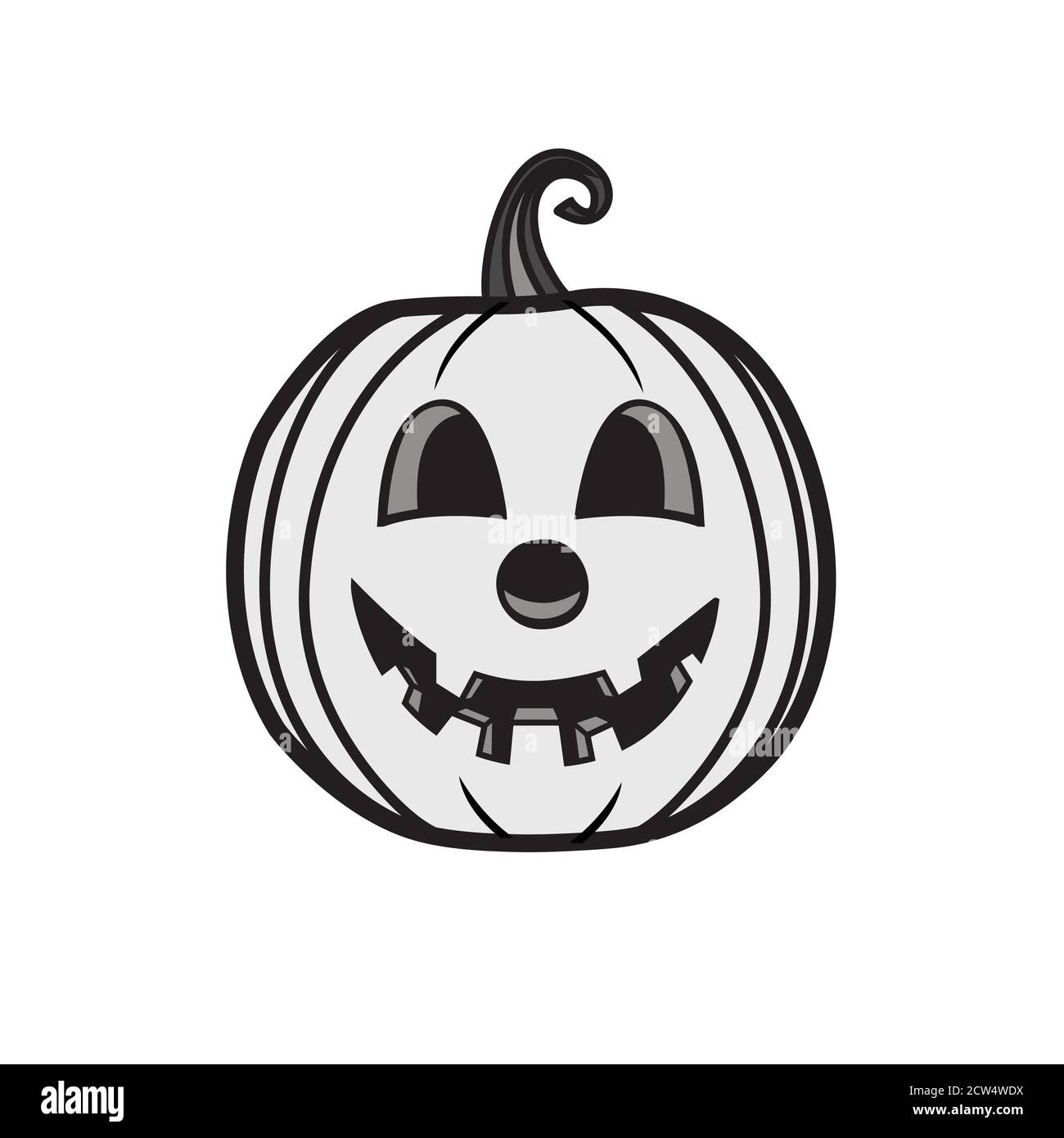 Cartoon style vector Halloween pumpkin Stock Vector Image & Art - Alamy