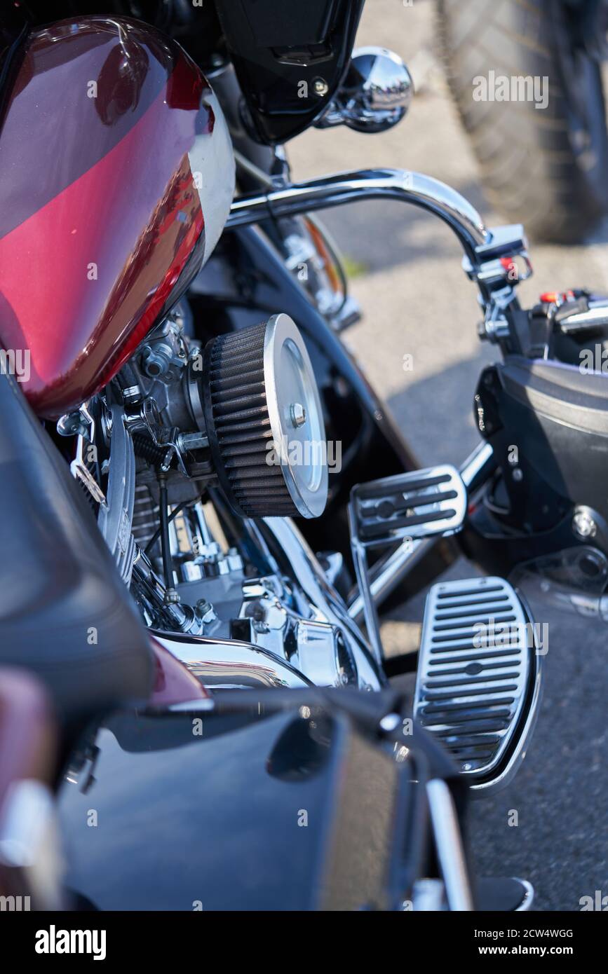 Driving a motorcycle in a sunny day Stock Photo - Alamy