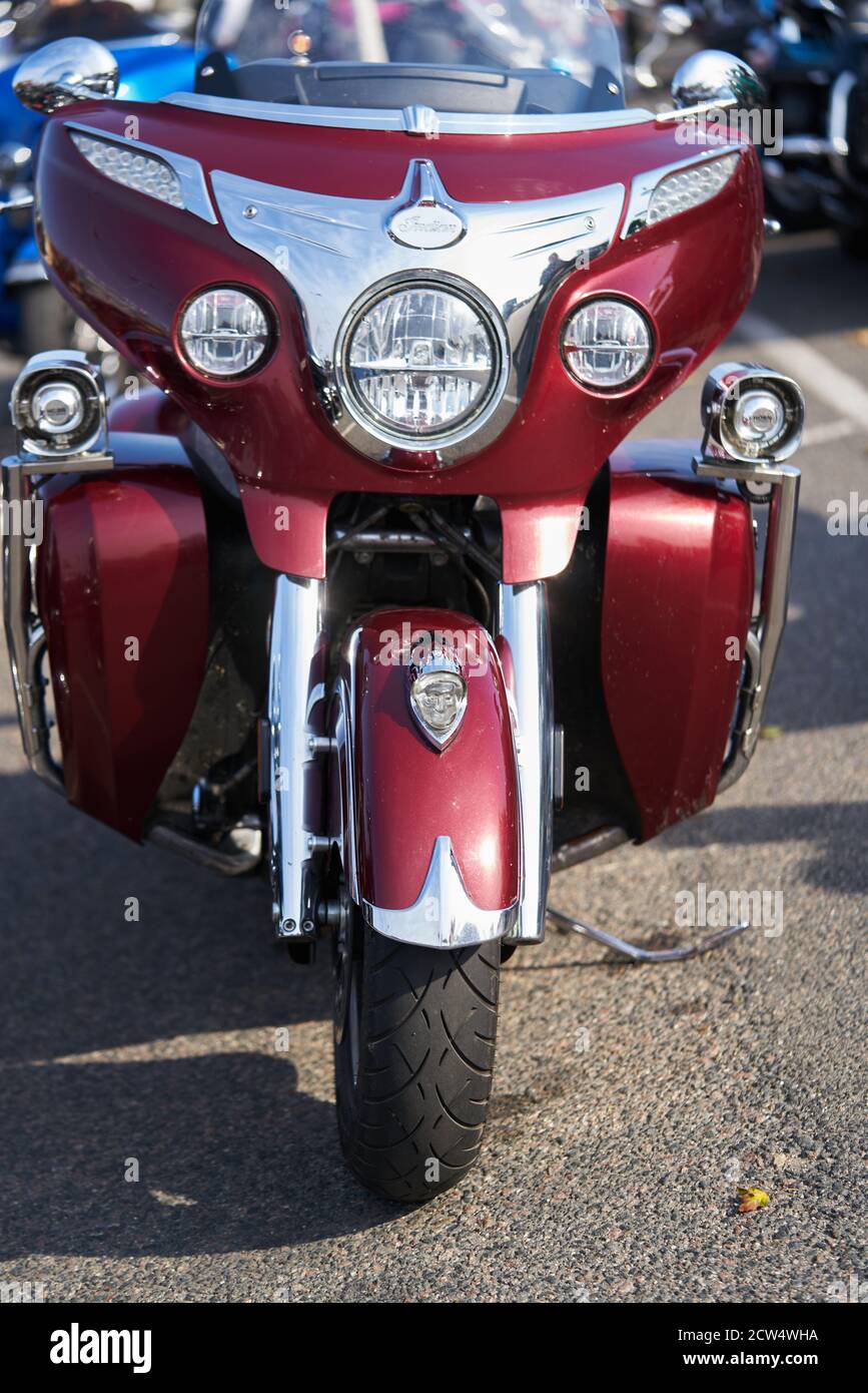 Driving a motorcycle in a sunny day Stock Photo - Alamy